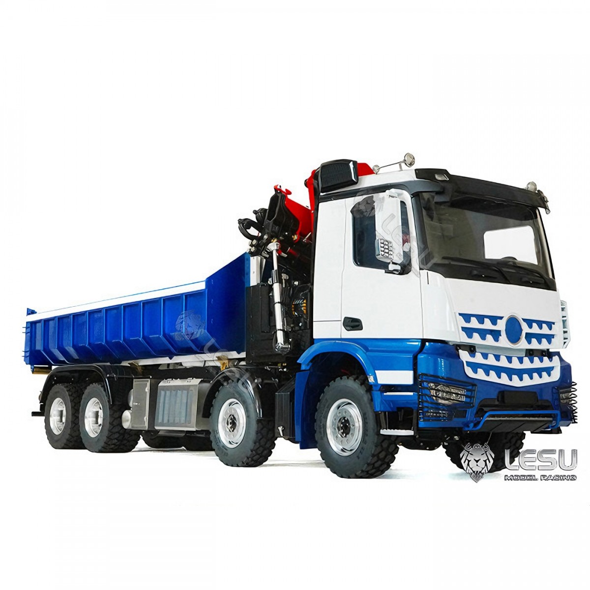RC Hydraulic Roll On/Off Crane Truck 8x8 | 1/14 Lesu Roll On/Off Crane ...