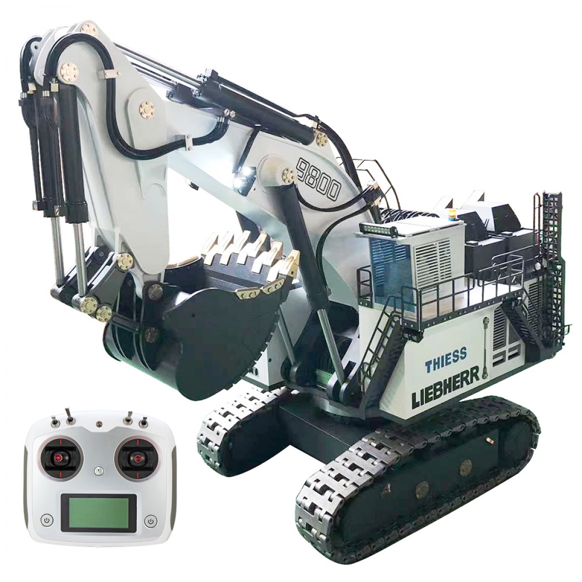 R9800 RC Hydraulic Excavator | 1/20 metal R9800 Hydraulic Mining ...