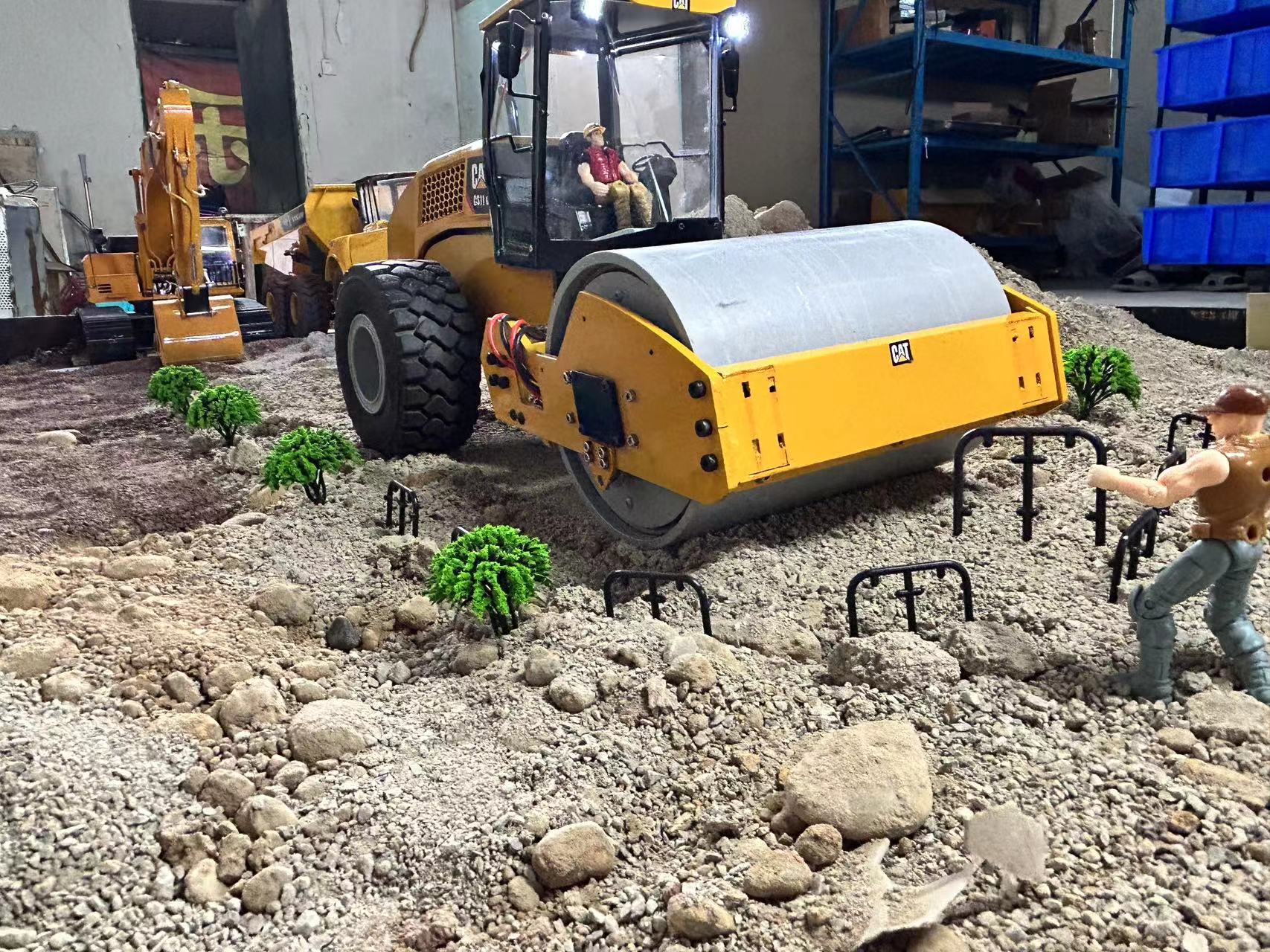 RC Hydraulic Road Roller | 1/14 Road Roller RC Hydraulic