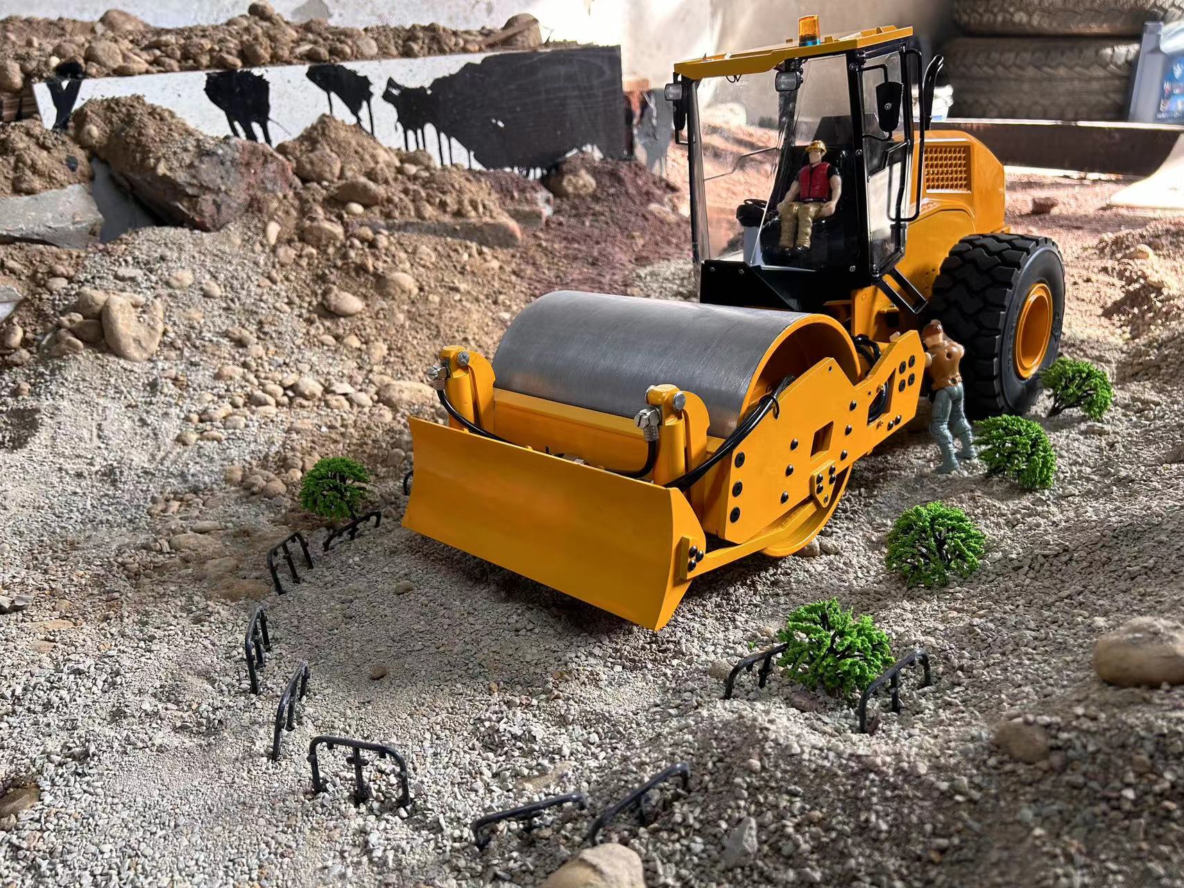 RC Hydraulic Road Roller | 1/14 Road Roller RC Hydraulic